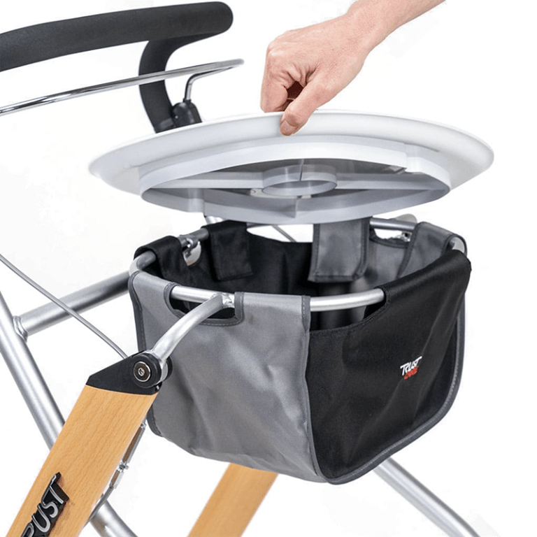 Trust Care® Let's Go Indoor Rollator with Tray and Bag | Rehab Hire & Sales